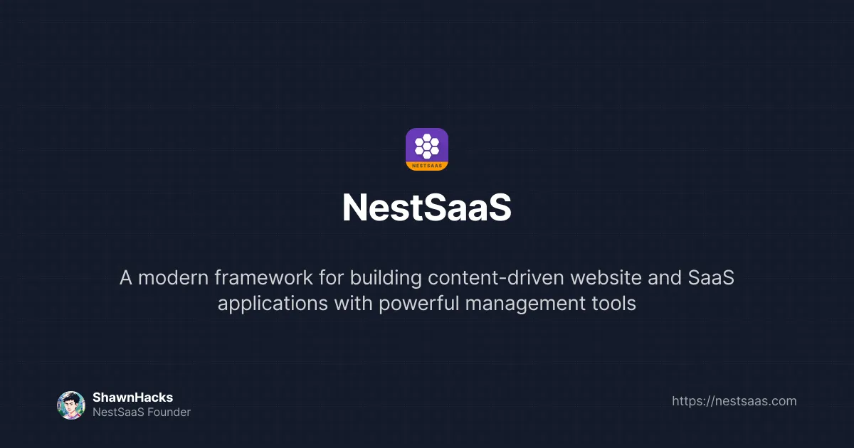 NestSaaS: Modern Framework for Content Websites & SaaS